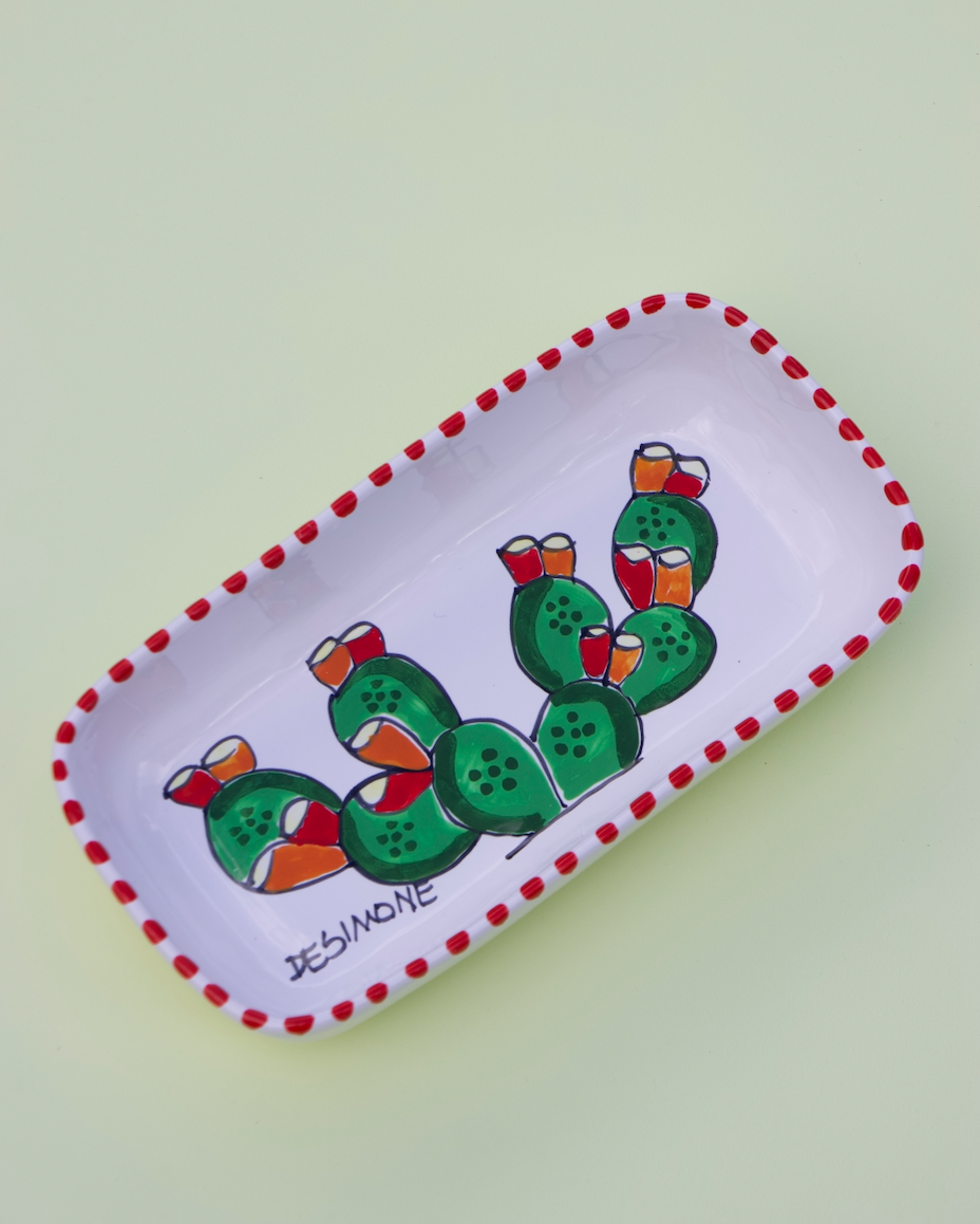 Folk Dish - Cactus & Fish